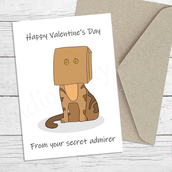 Secret Admirer Card - Etsy