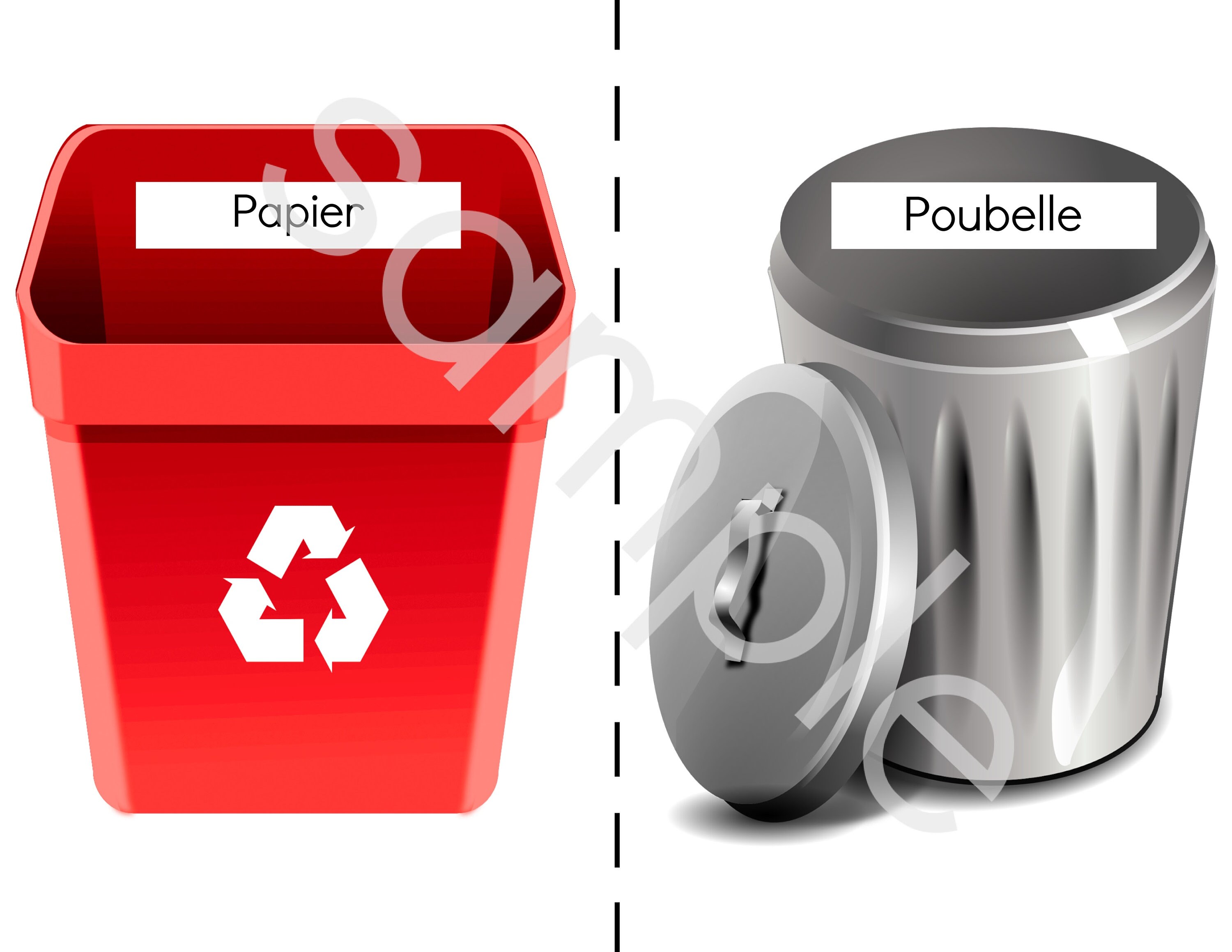 Earth Day FRENCH Waste Sorting Activity Printable Garbage Recycling ...