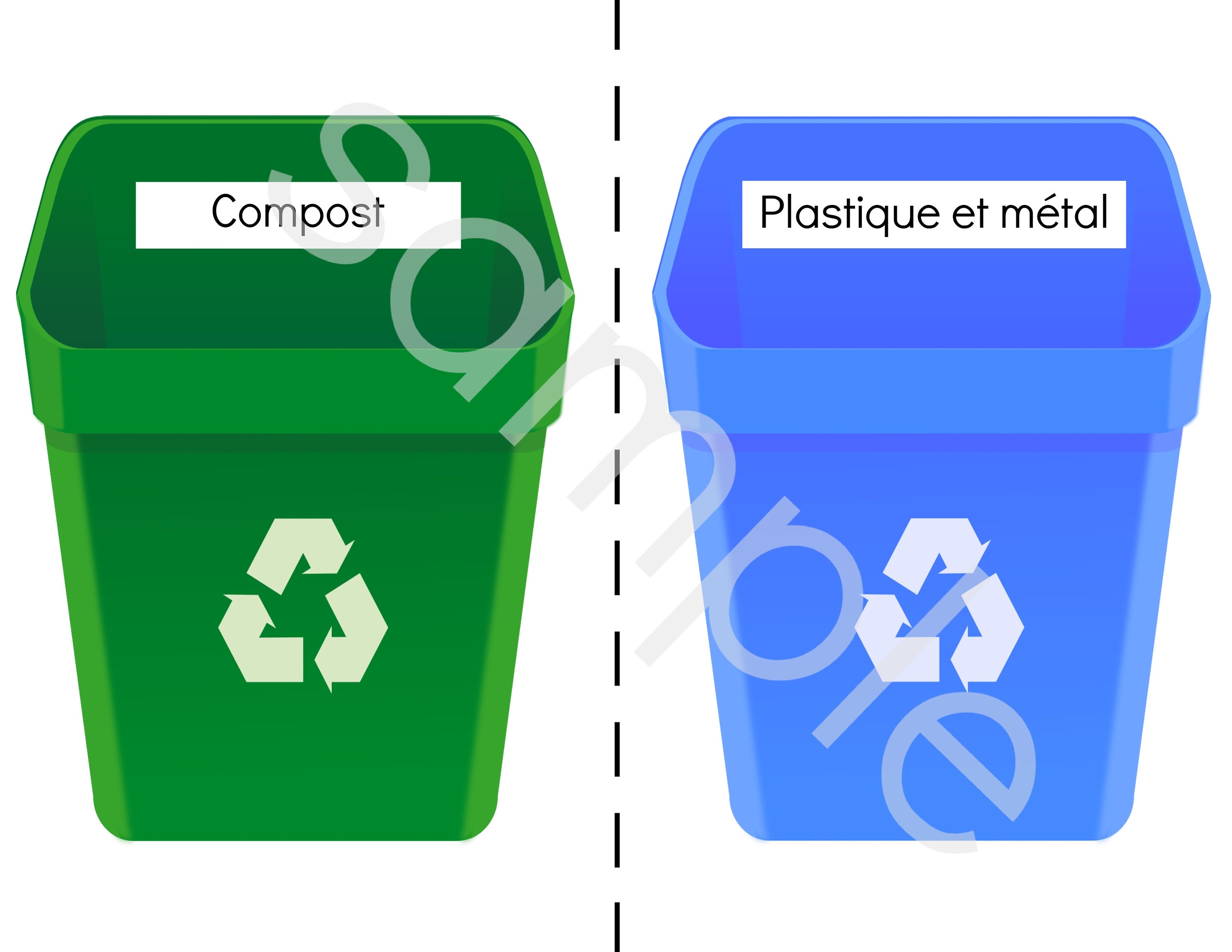 Earth Day FRENCH Waste Sorting Activity Printable Garbage Recycling ...