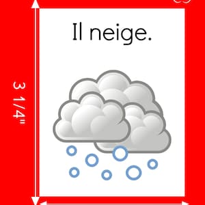 Météo French Weather Flashcards Teaching Printable Resources Classroom ...