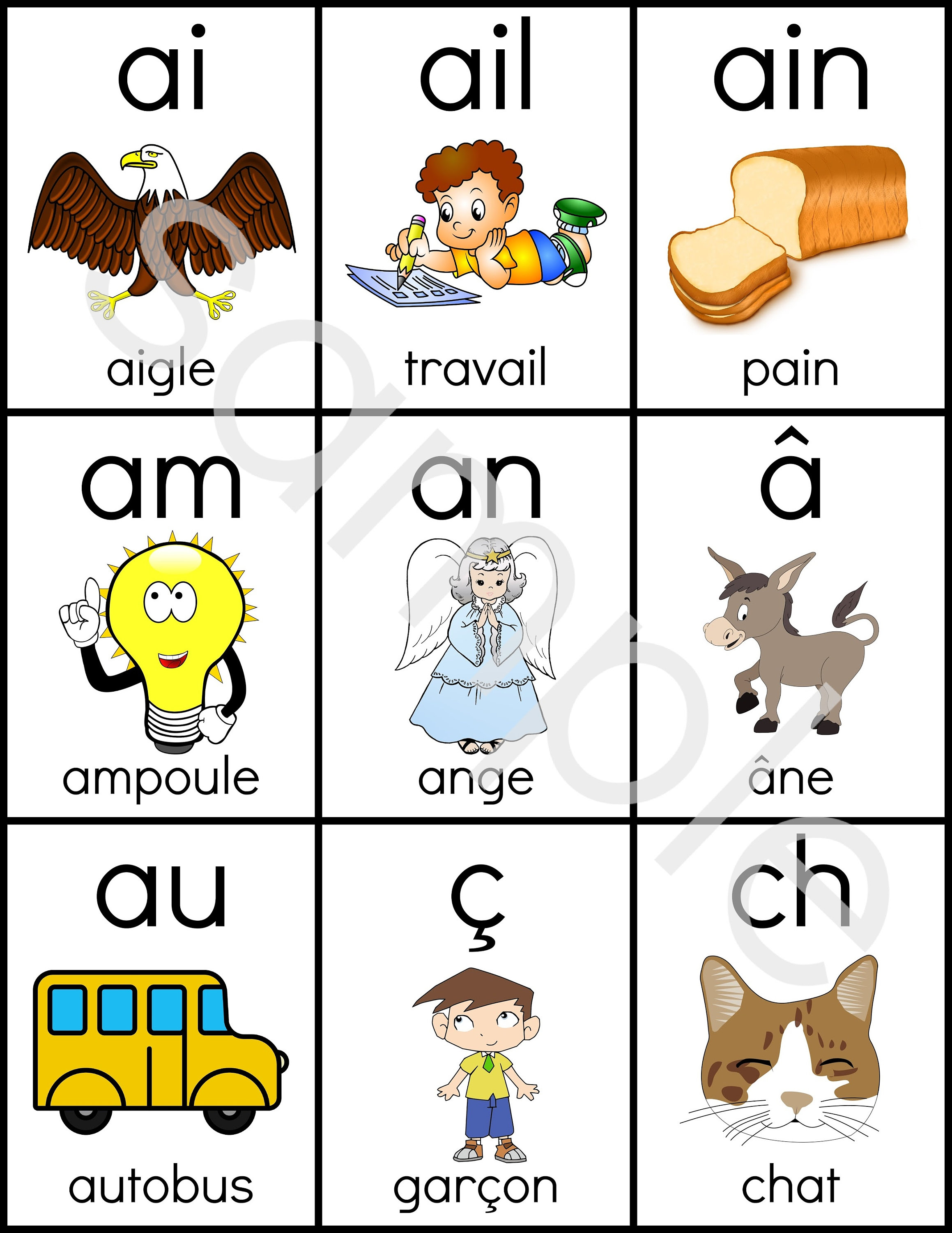 34 French Sounds Phonics Printable Flashcards Preschool - Etsy Canada