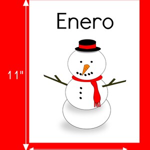 Spanish Months of the Year Teaching Printable Resources Classroom ...