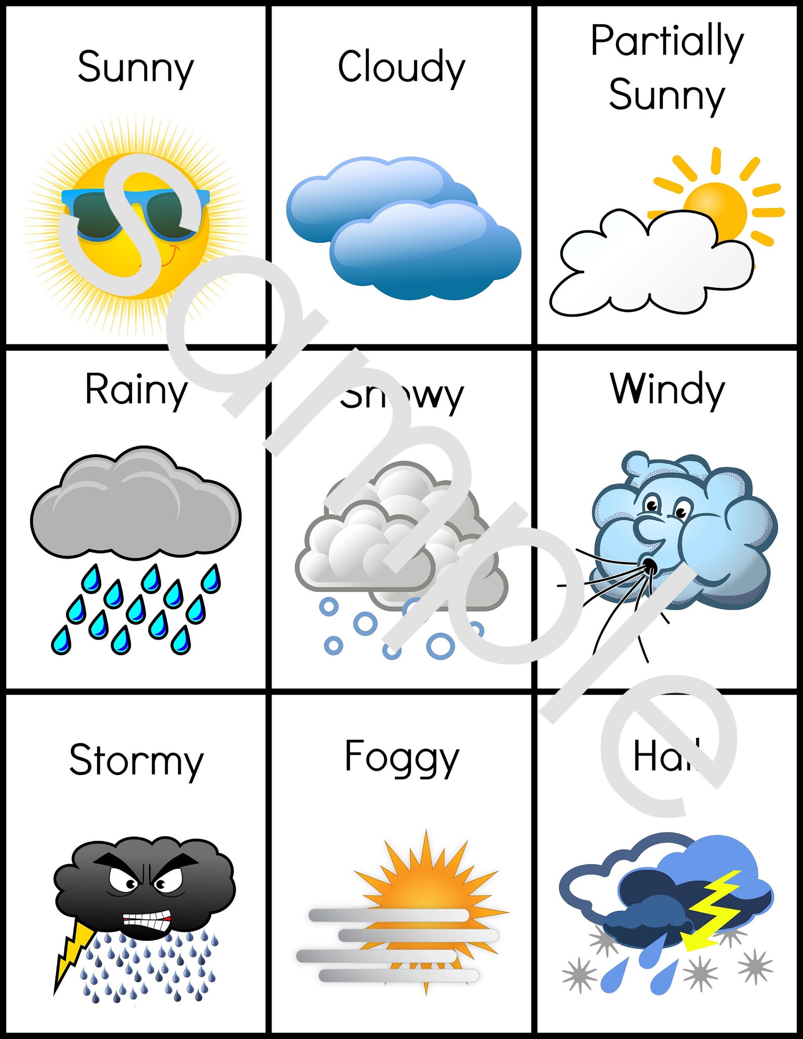 Weather Classroom Posters Teaching Printable Resources Kindergarten ...