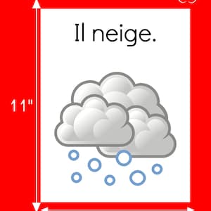 Météo French Weather Teaching Printable Resources Classroom Posters ...