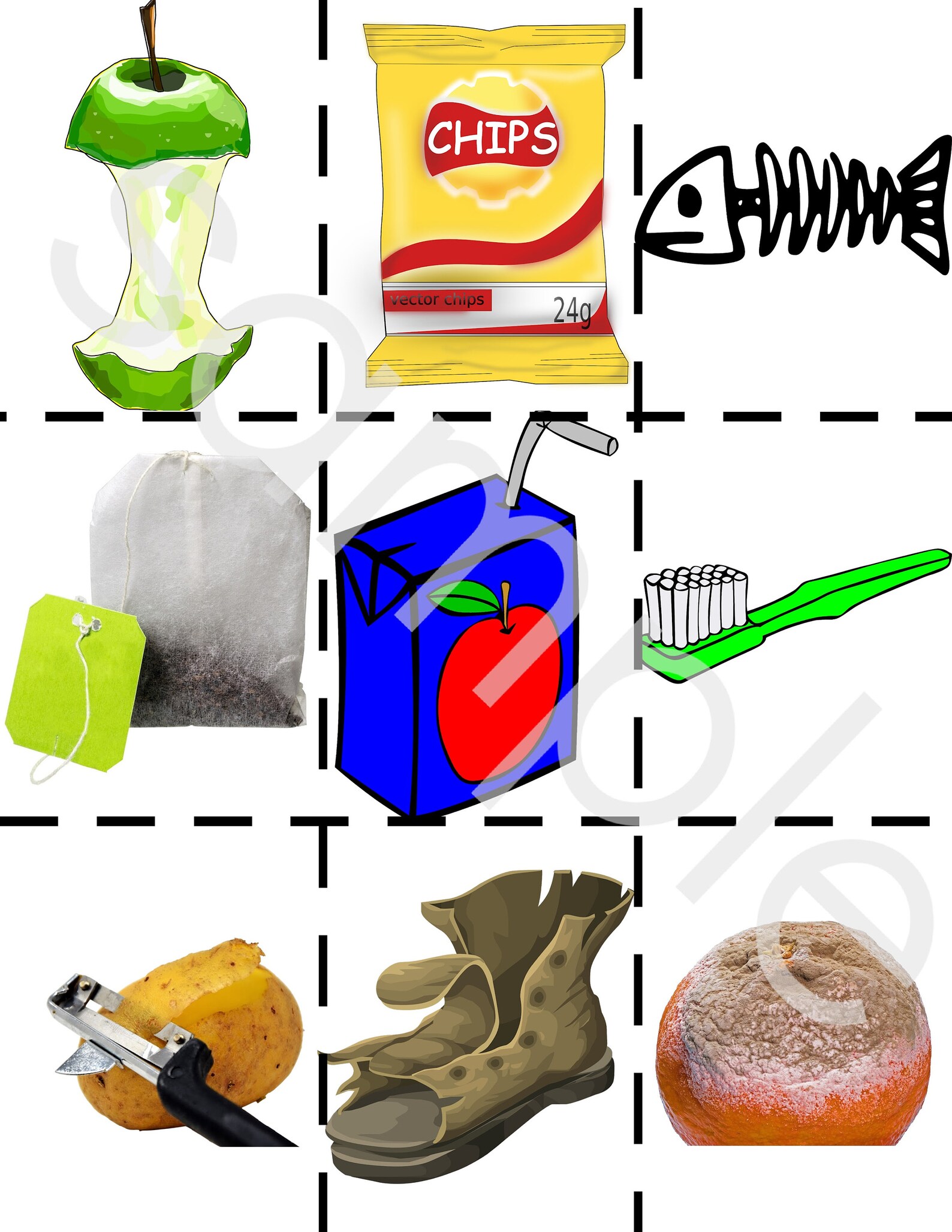 Earth Day Waste Sorting Activity Printable Garbage Recycling Compost ...