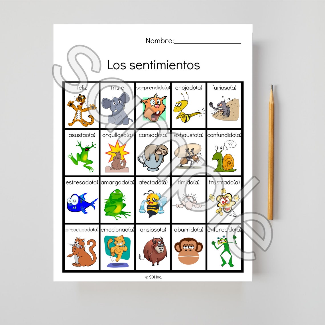 Spanish Emotions Feelings Teaching Printable Resources Classroom ...