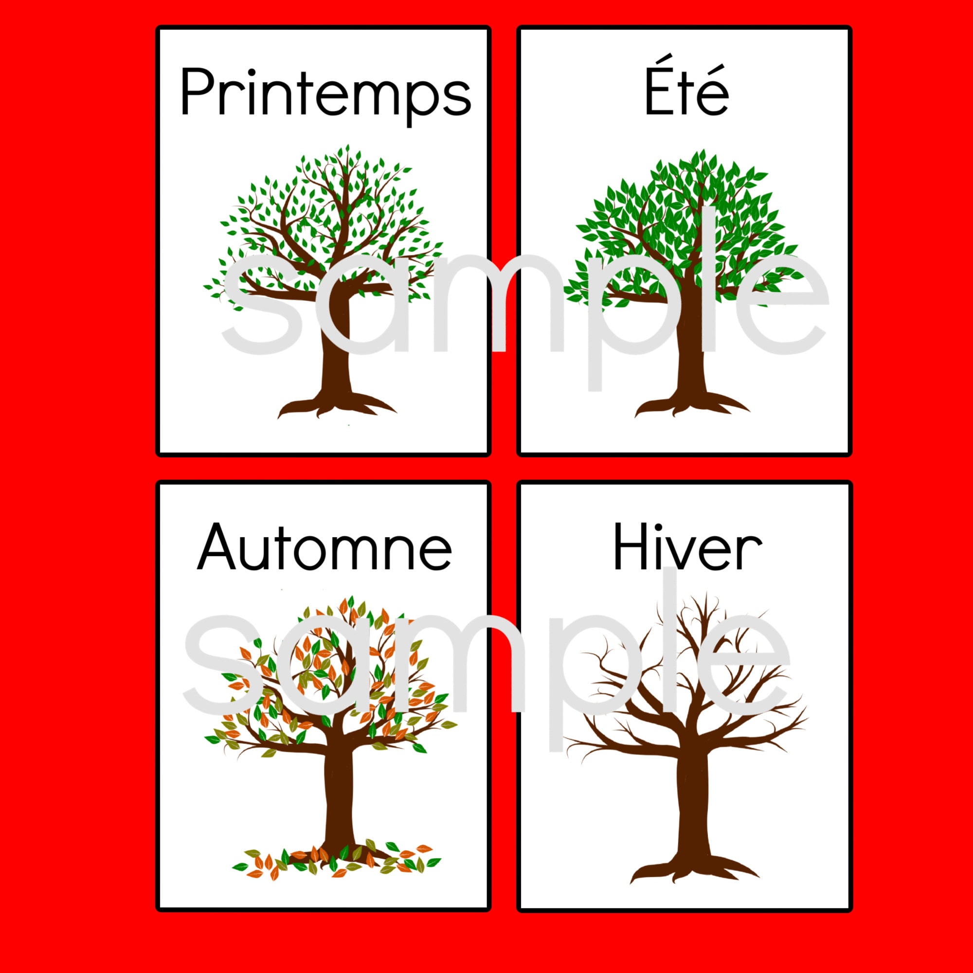 Seasons Of The Year In French