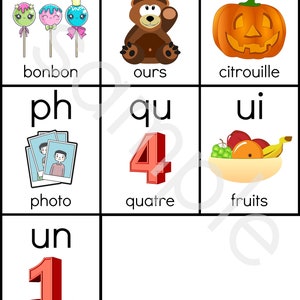 34 French Sounds Phonics Printable Flashcards Preschool Kindergarten ...