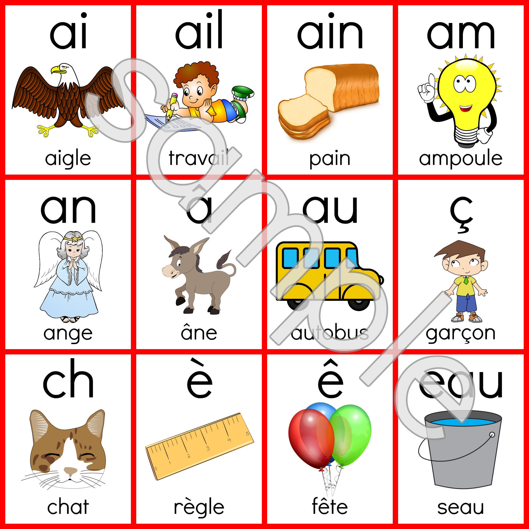French Sounds Phonics Printable Classroom Posters Preschool ...