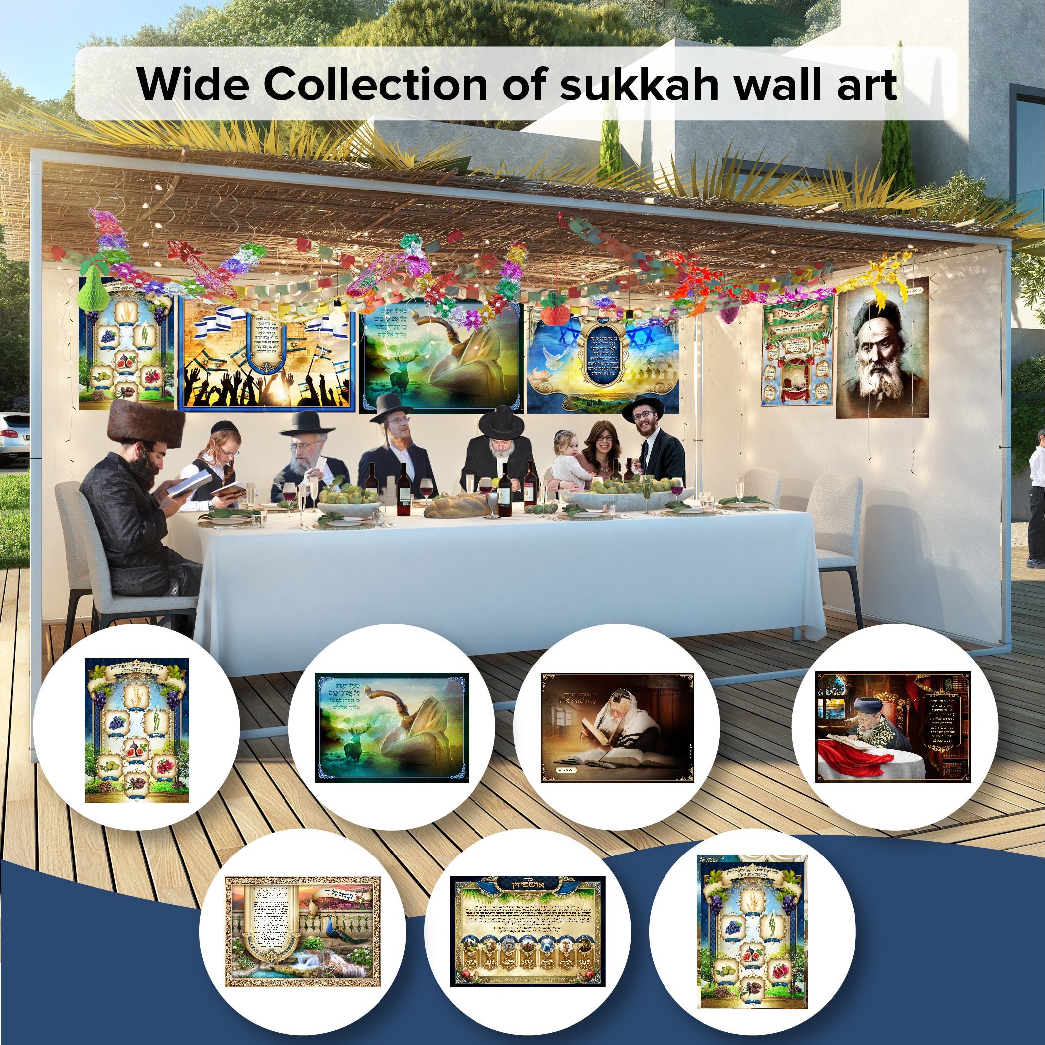 Sukkah Decorations Murals for Sukkot Sukkah Posters - Etsy