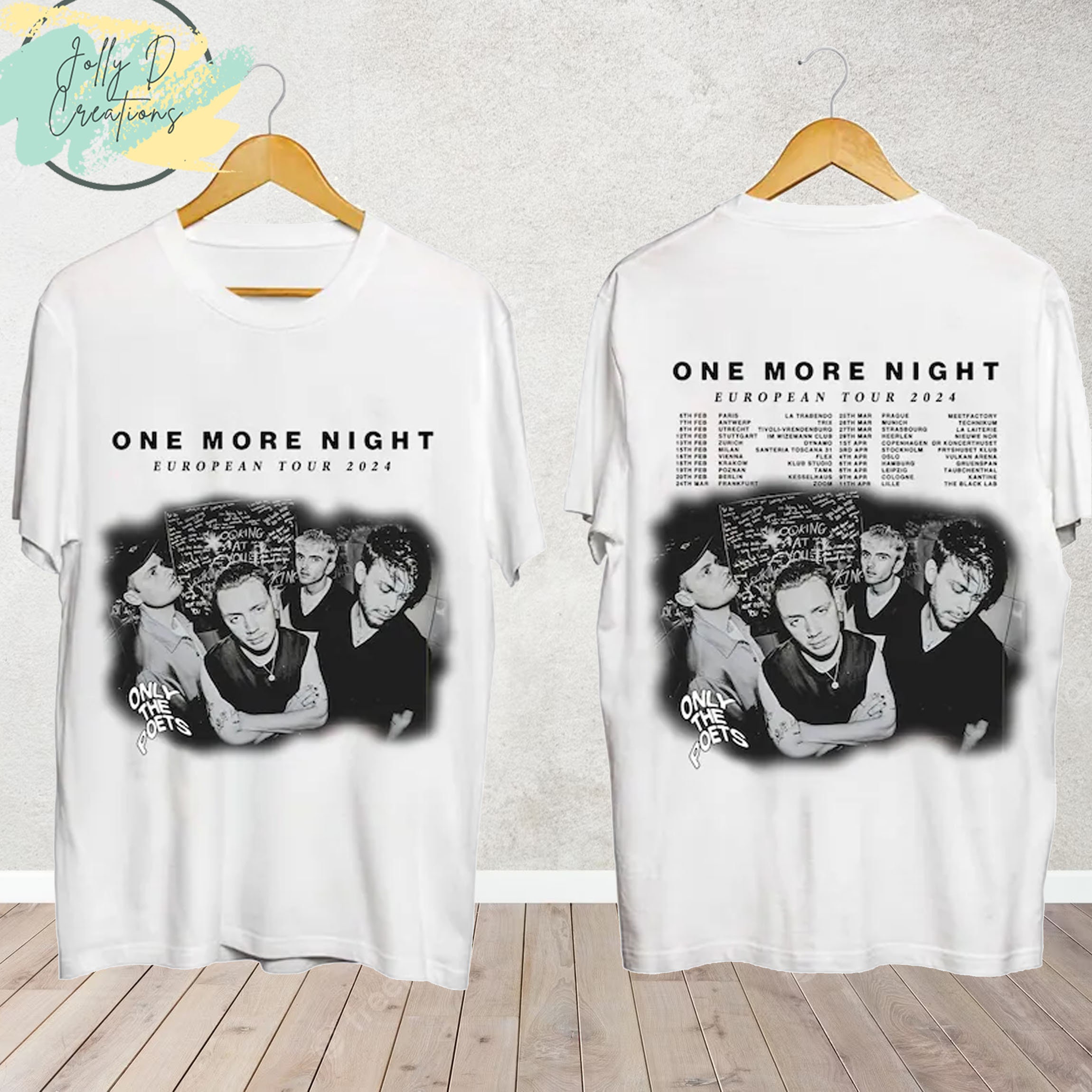 Only the Poets EU 2024 Tour Shirt Only the Poets Band Fan - Etsy