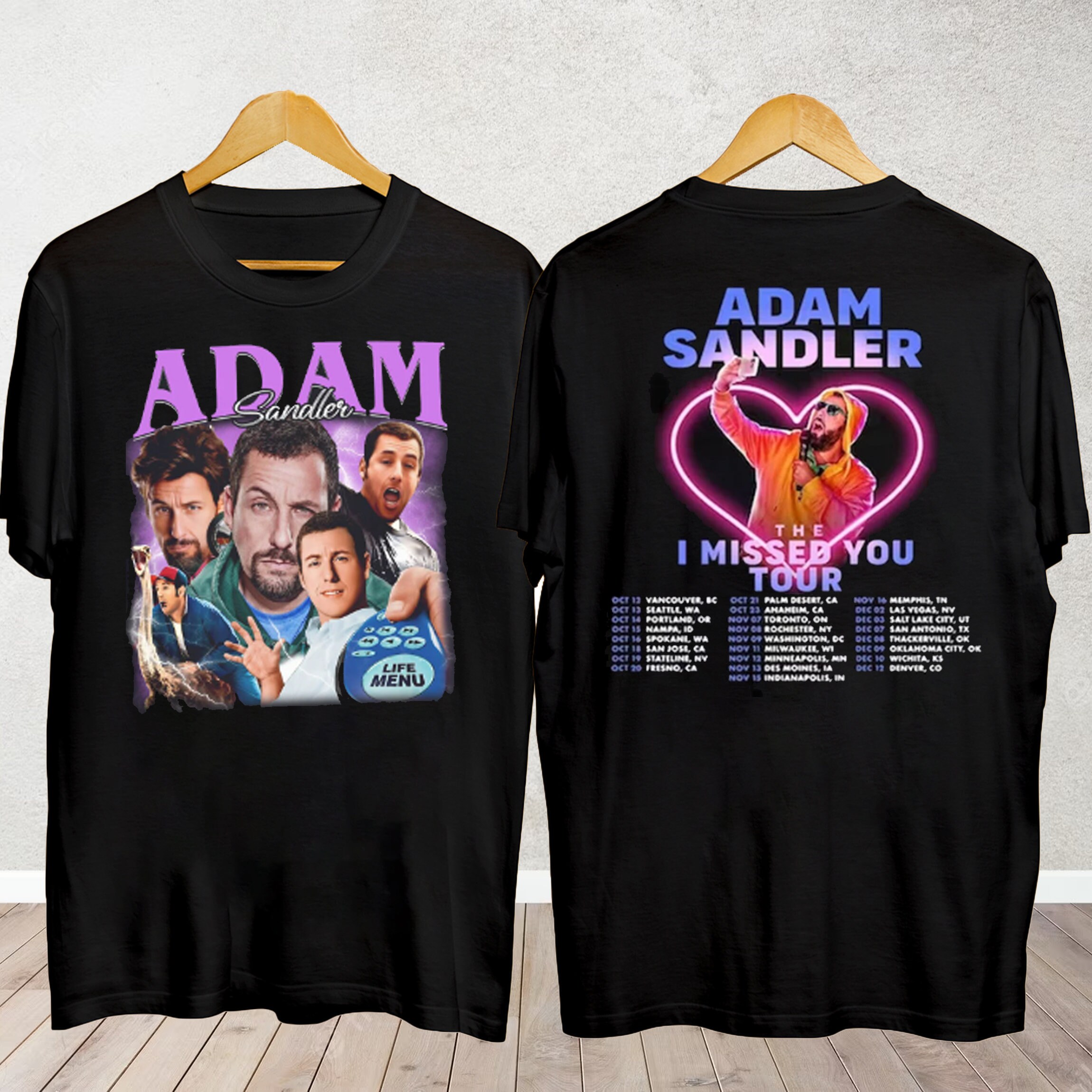Adam Sandler The I Missed You Tour 2023 Shirt, Adam Sandler Fan Shirt ...