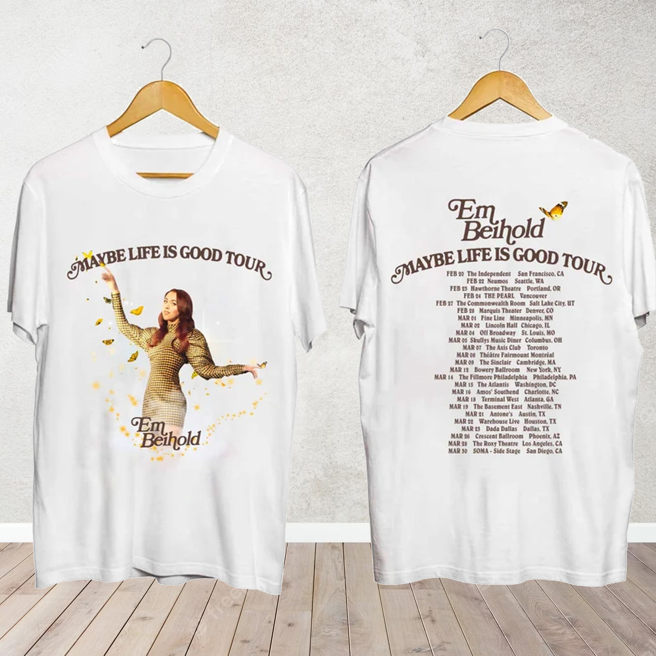 Em Beihold My First Ever Headline Tour 2024 Double Sided Shirt sold by ...