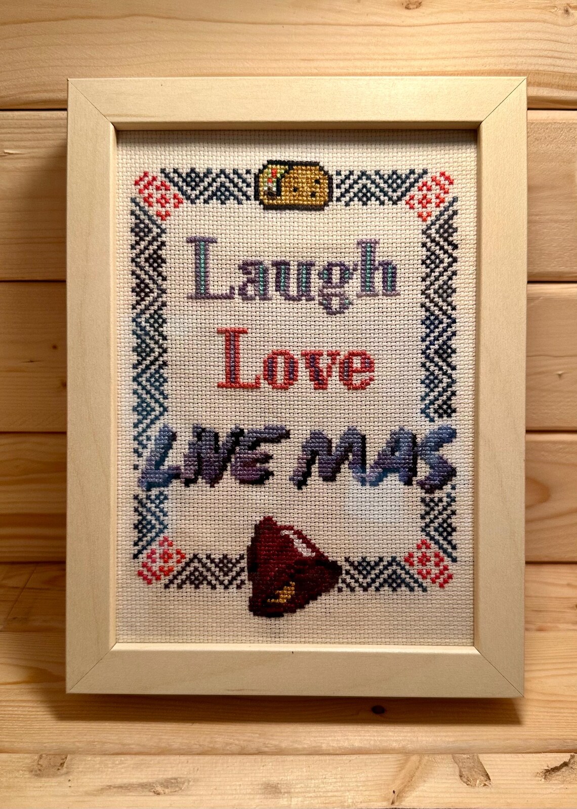 Taco Bell Cross Stitch Pattern - Printable PDF Instant - Laugh Love ...