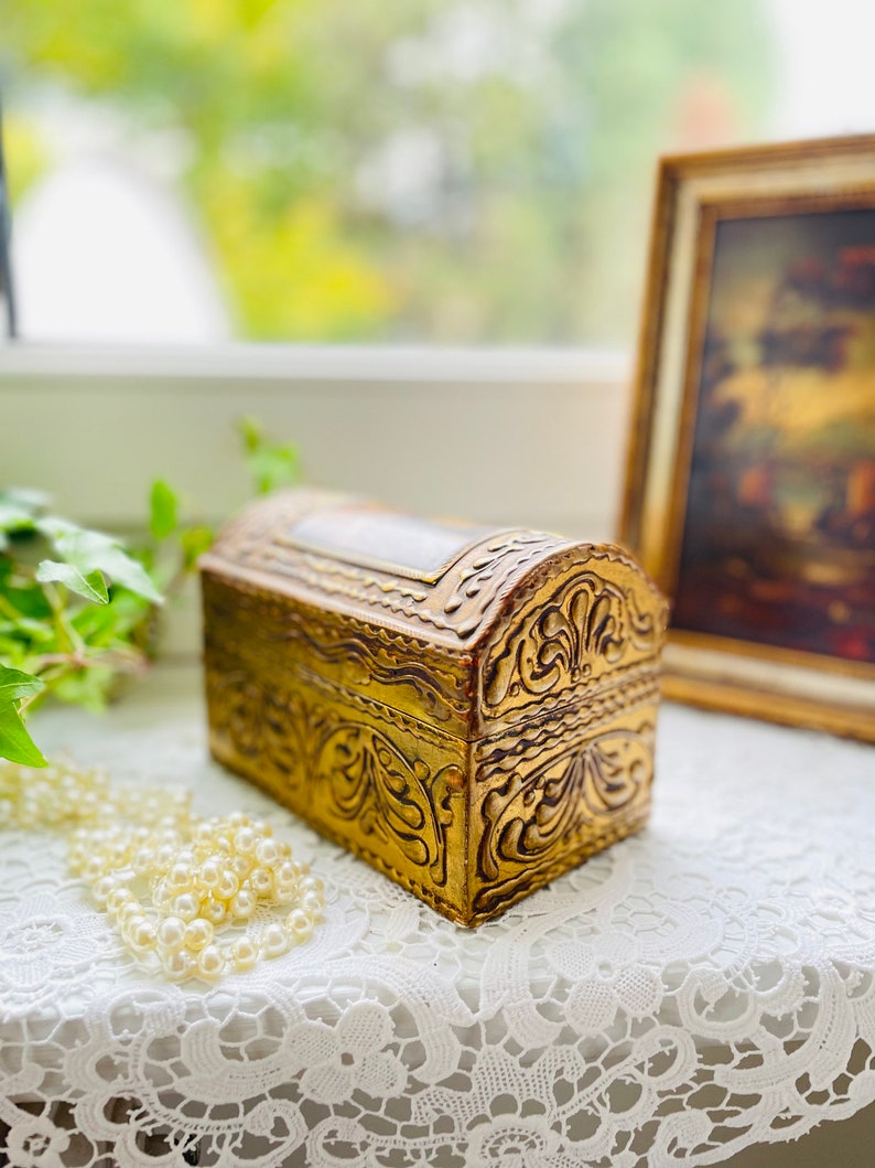 Vintage Florentine Wood Box Antique Italian Wedding Ring Box - Etsy