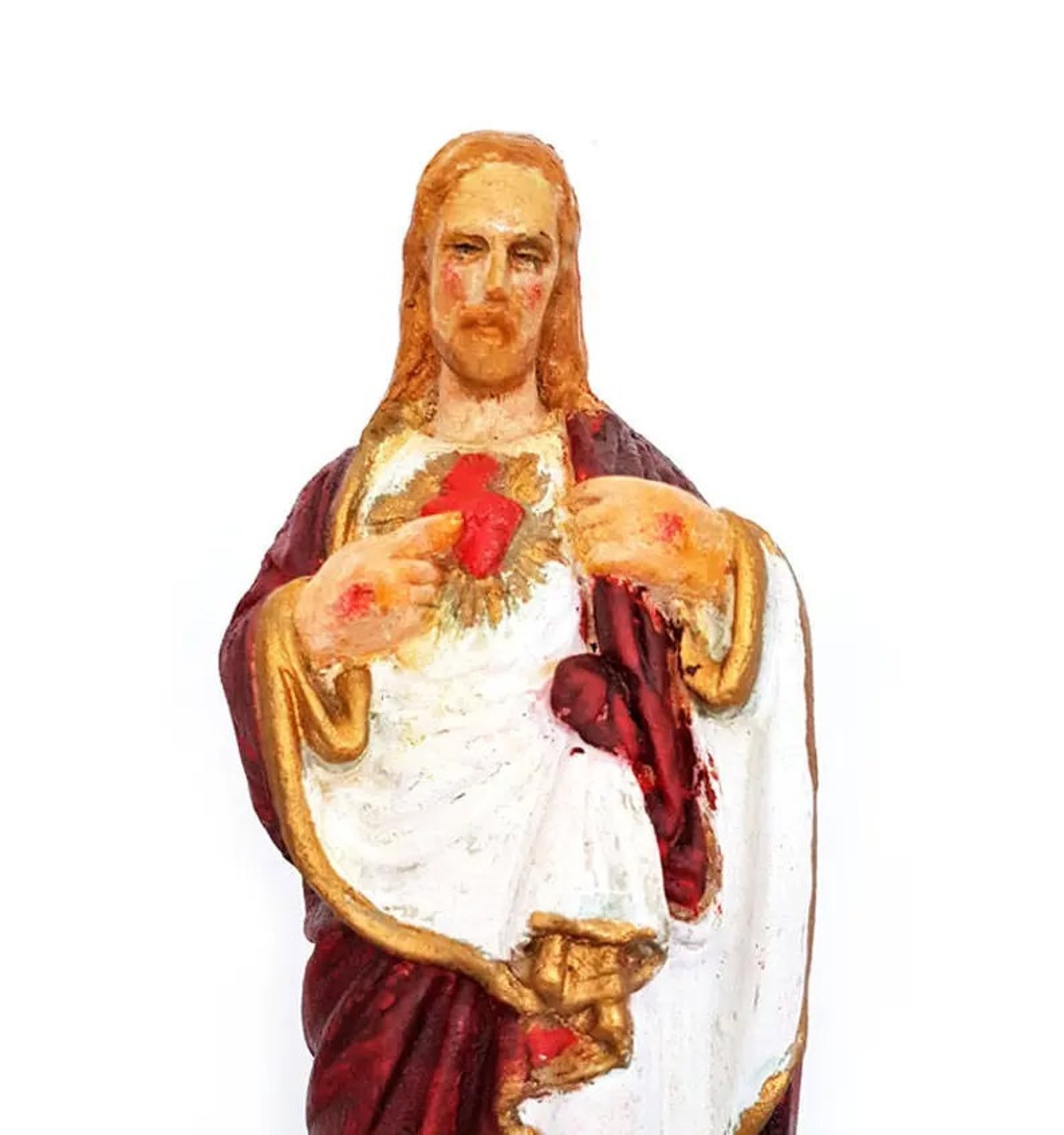 Antique Italian Jesus Statue Italian Jesus Christ Sacred - Etsy