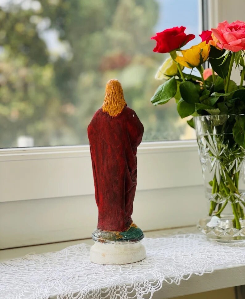 Antique Italian Jesus Statue Italian Jesus Christ Sacred - Etsy