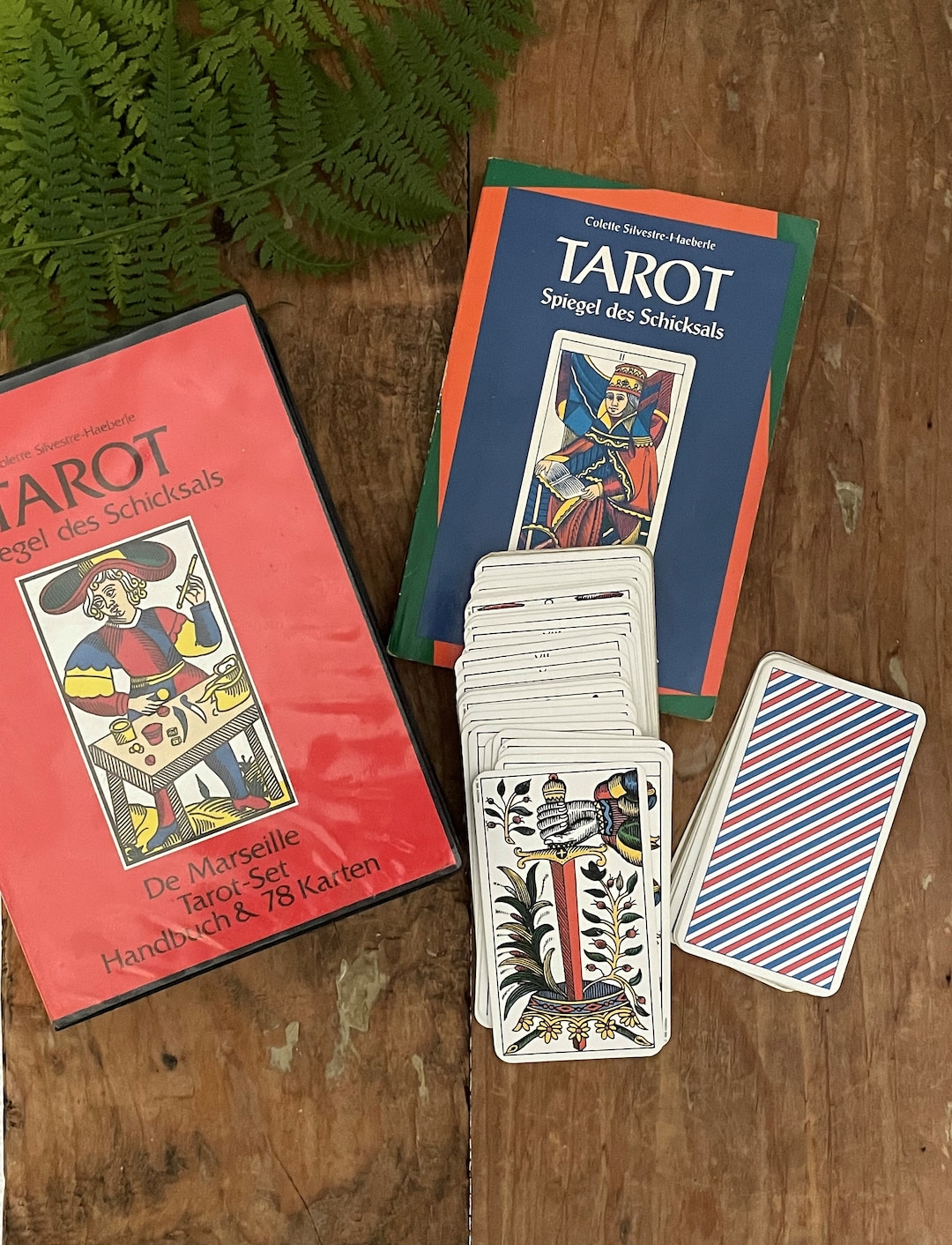 Vintage German Large Tarot Cards of Marseilles , Set of Tarot Cards ...