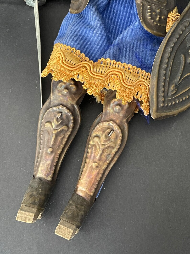 Vintage Italian Knight Puppet Doll Hand Made Sicilian Wood - Etsy