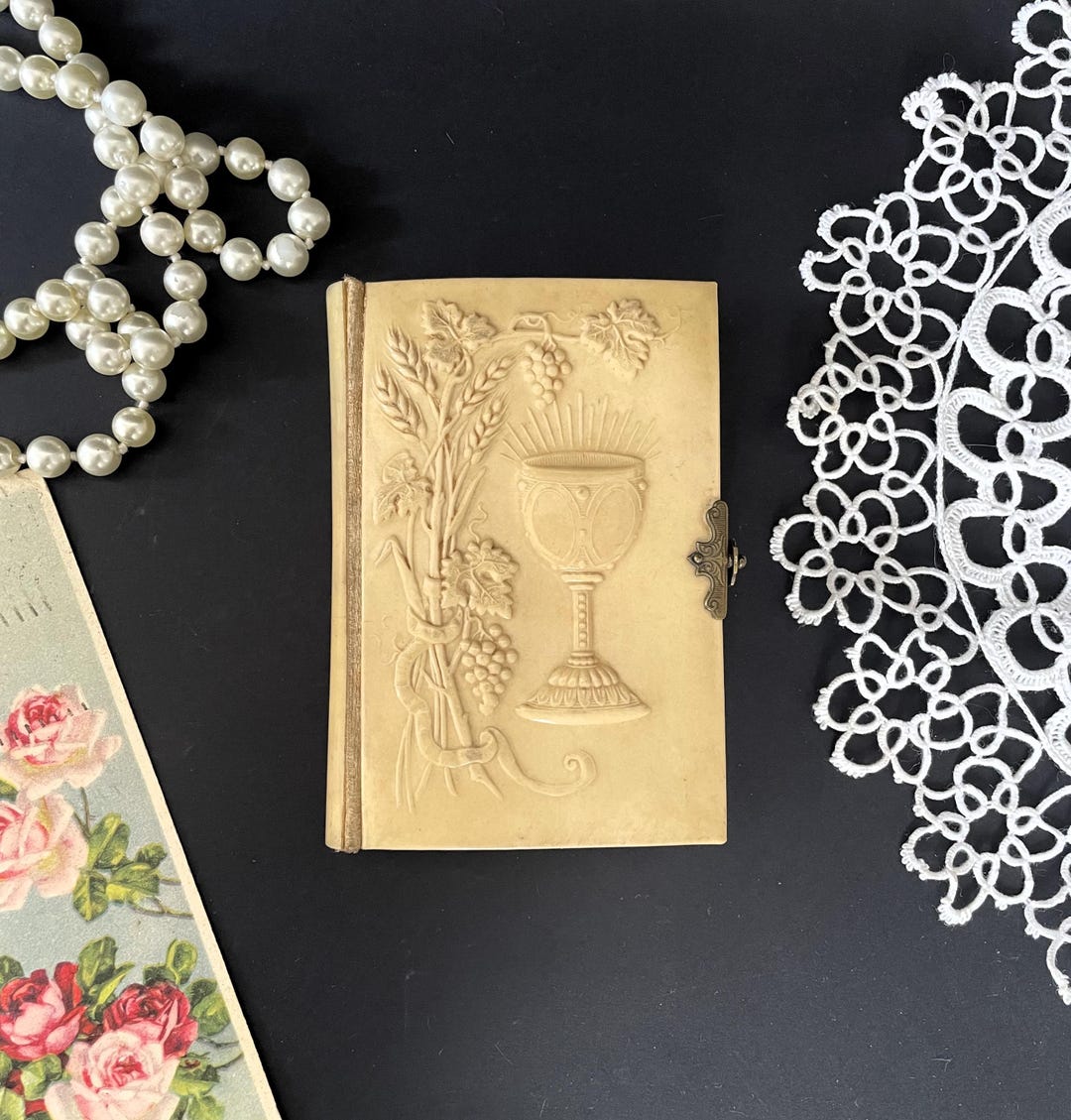 Antique French Celluloid Prayer Book: Paroissien Romain, Gilt Pages - Etsy