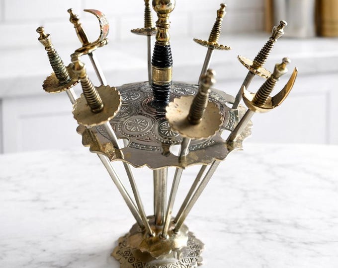Vintage Toledo Sword Cocktail Picks Set of 8: Spanish Party Decor - Etsy