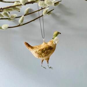 Spun Cotton Goose Easter Spring Tree Decoration , Antique Inspired ...