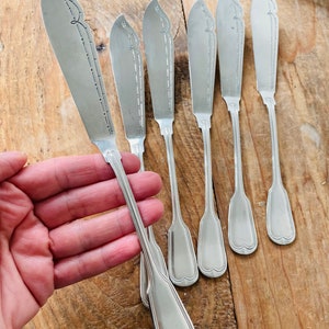 Antique Set of Silver Plated Fish Knives Art Deco English - Etsy