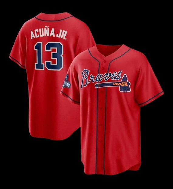 Atlanta Braves Ronald Acuña Jr #13 jersey Men's XL Replica - munimoro ...