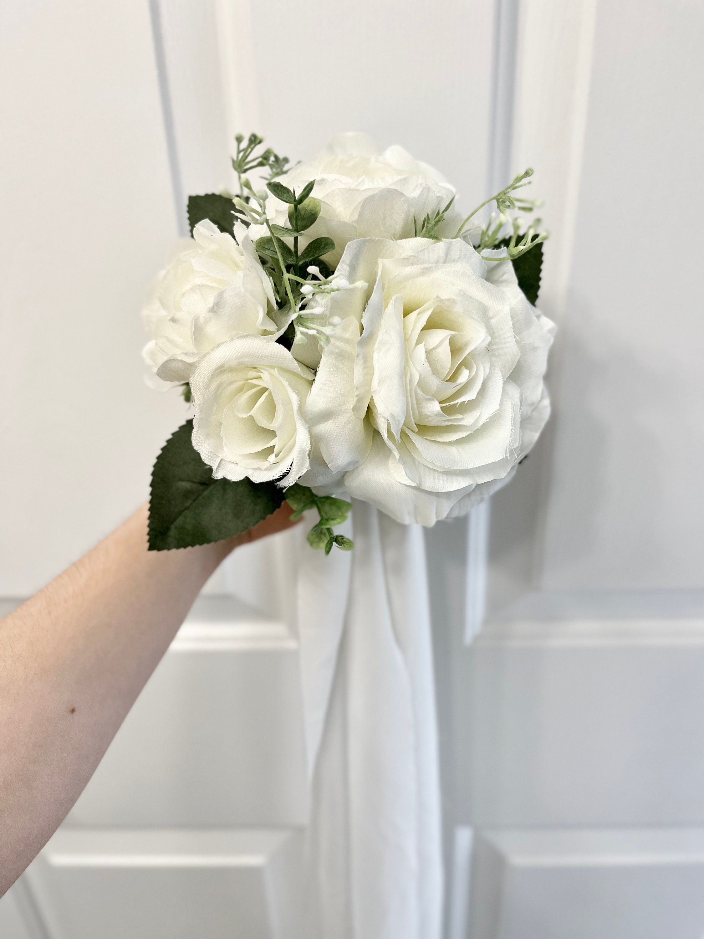 Floral Church Pew Marker | Wedding Ceremony Aisle Marker | Peony, Rose ...