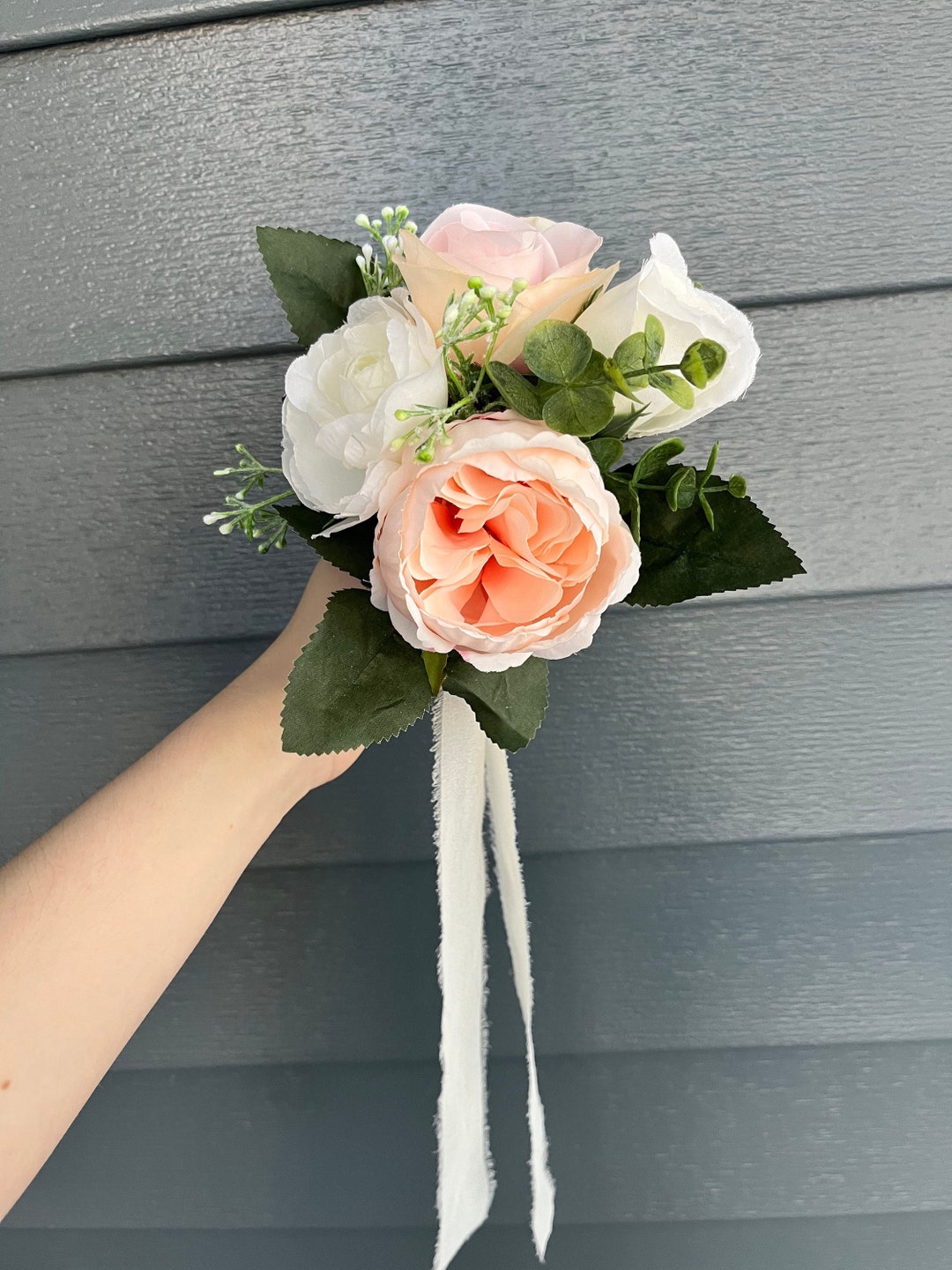 Floral Church Pew Marker | Wedding Ceremony Aisle Marker | Peony, Rose ...