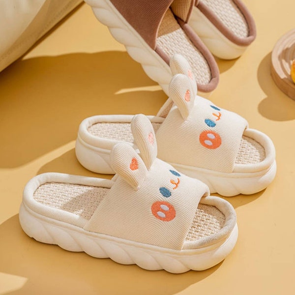 Rabbit Slippers - Etsy