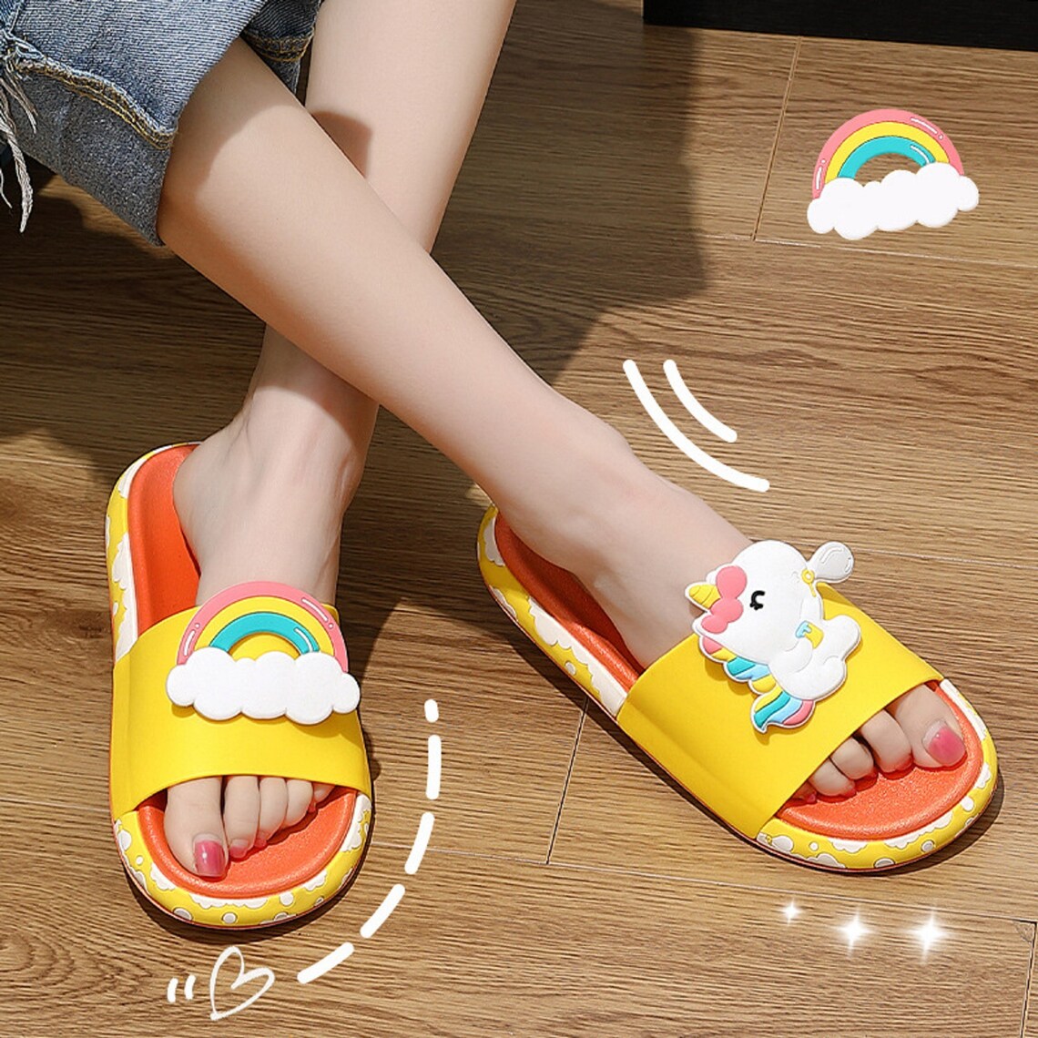 Cute Summer Slippers Women Slippers Indoor Bedroom | Etsy