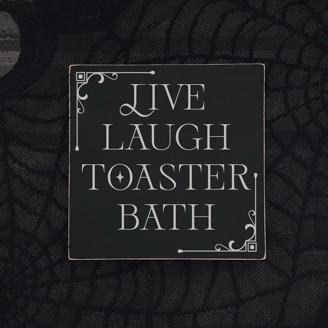Dark Humor Live Laugh 5.5” Accent Sign. - Etsy