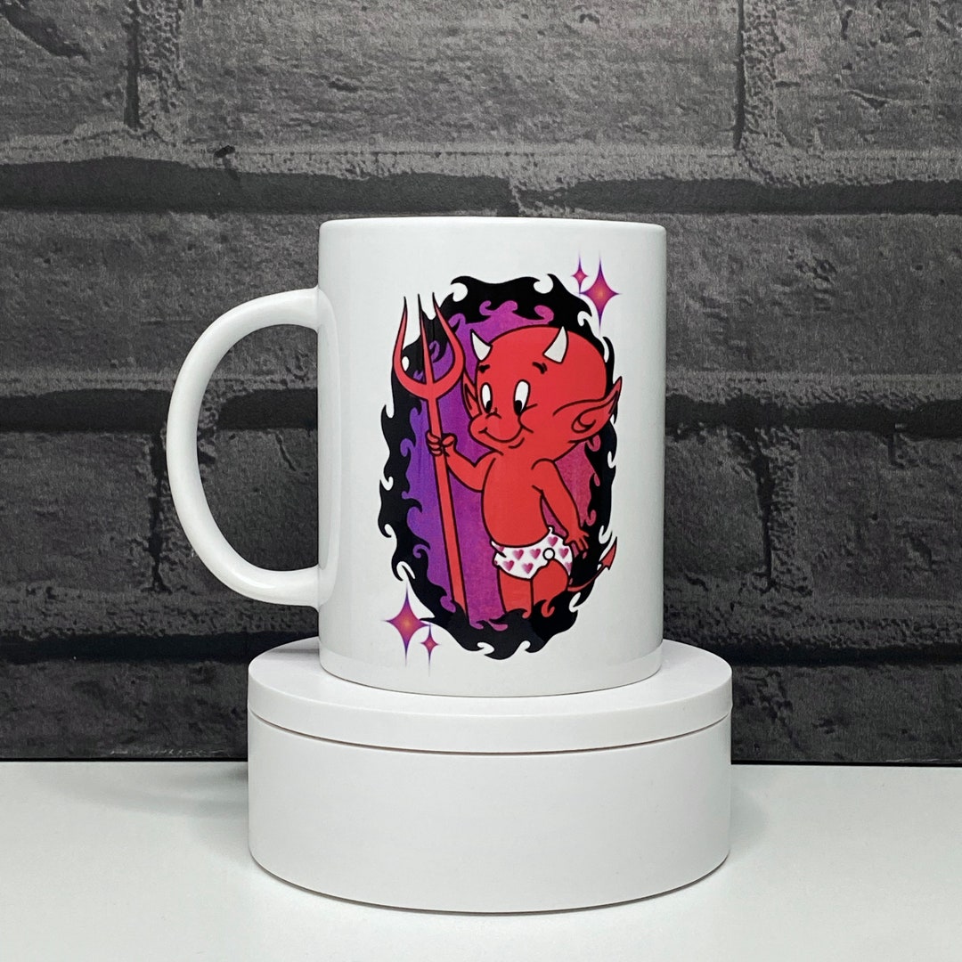 Retro Style Hot Stuff Little Devil Valentine Mug. - Etsy