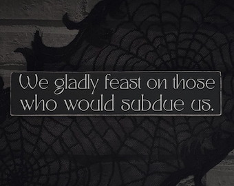 Addams Family Credo Sign - Etsy