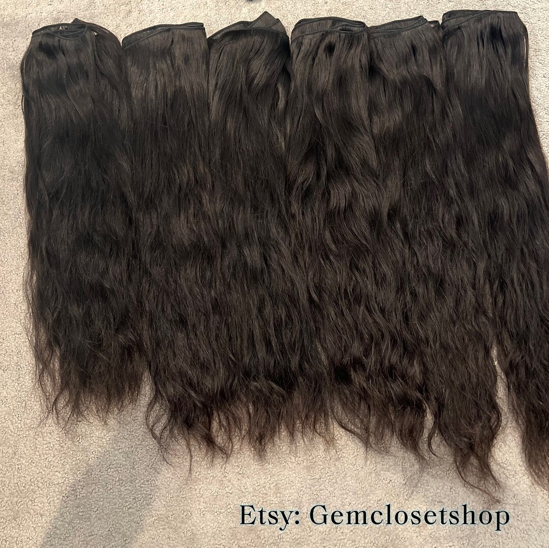 Brazilian Human Hair Extensions,slight Wave Hair Bundles,virgin ...