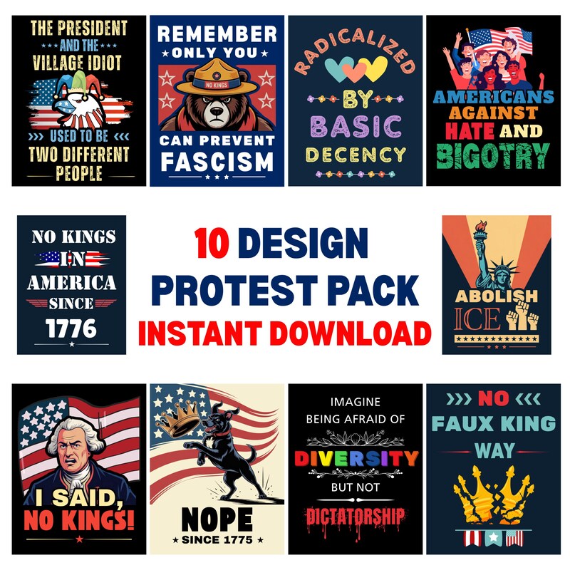 Democracy Protest Sign - Etsy