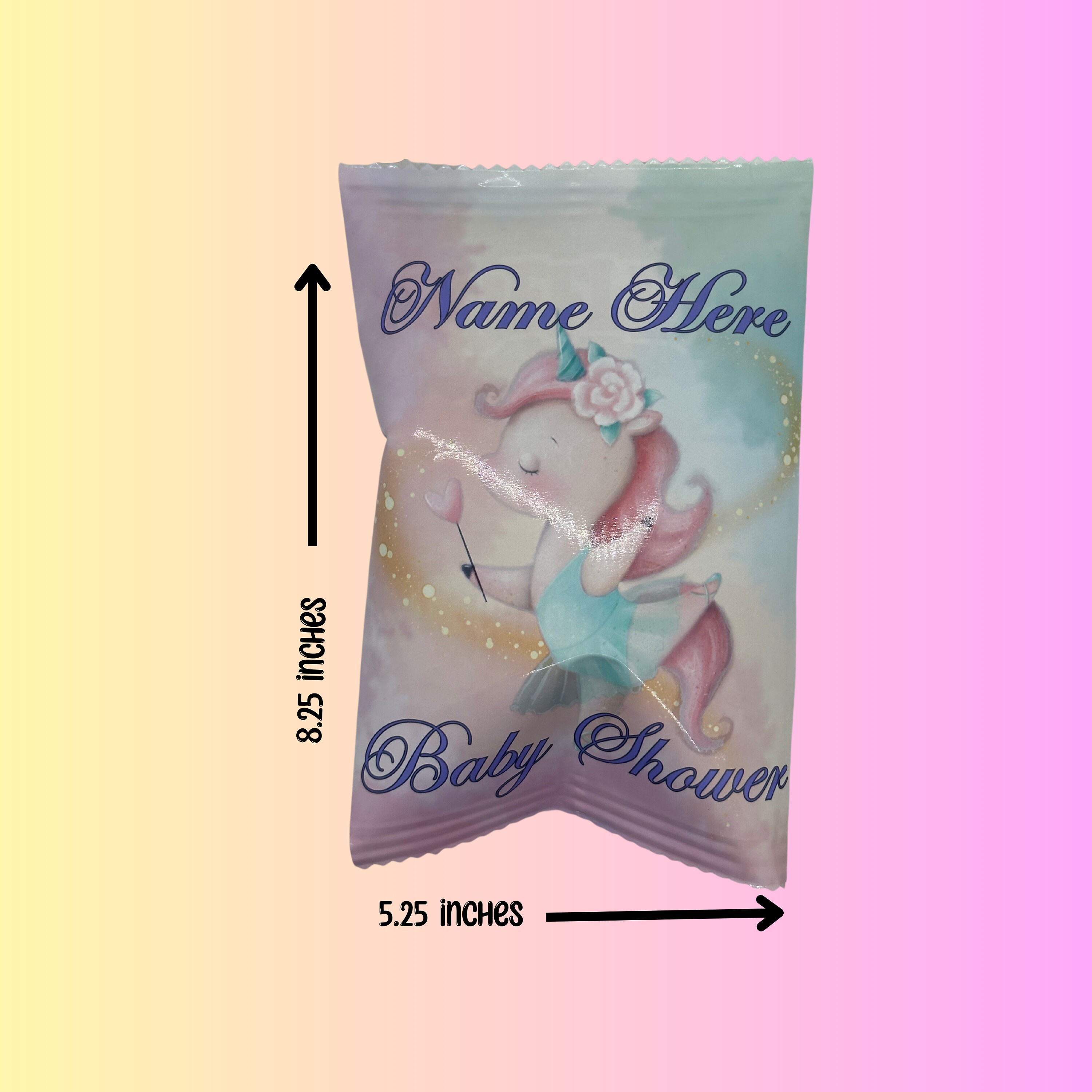 Personalized Chip Bag for Baby Shower, Baby Shower Chip Bag, Custom ...