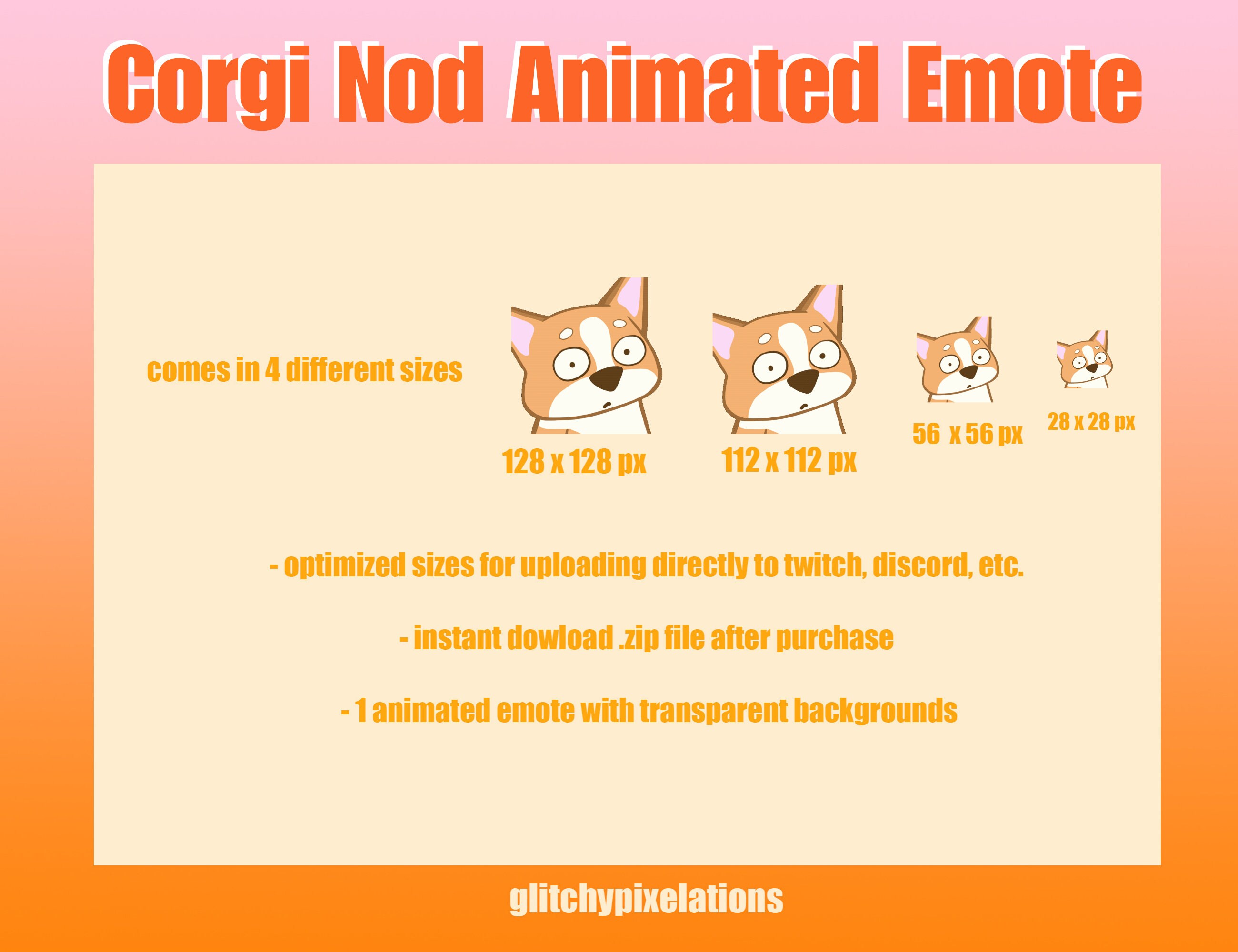 Awkward Corgi Animated Emote, Twitch Emotes Pack, Discord Emotes Pack ...