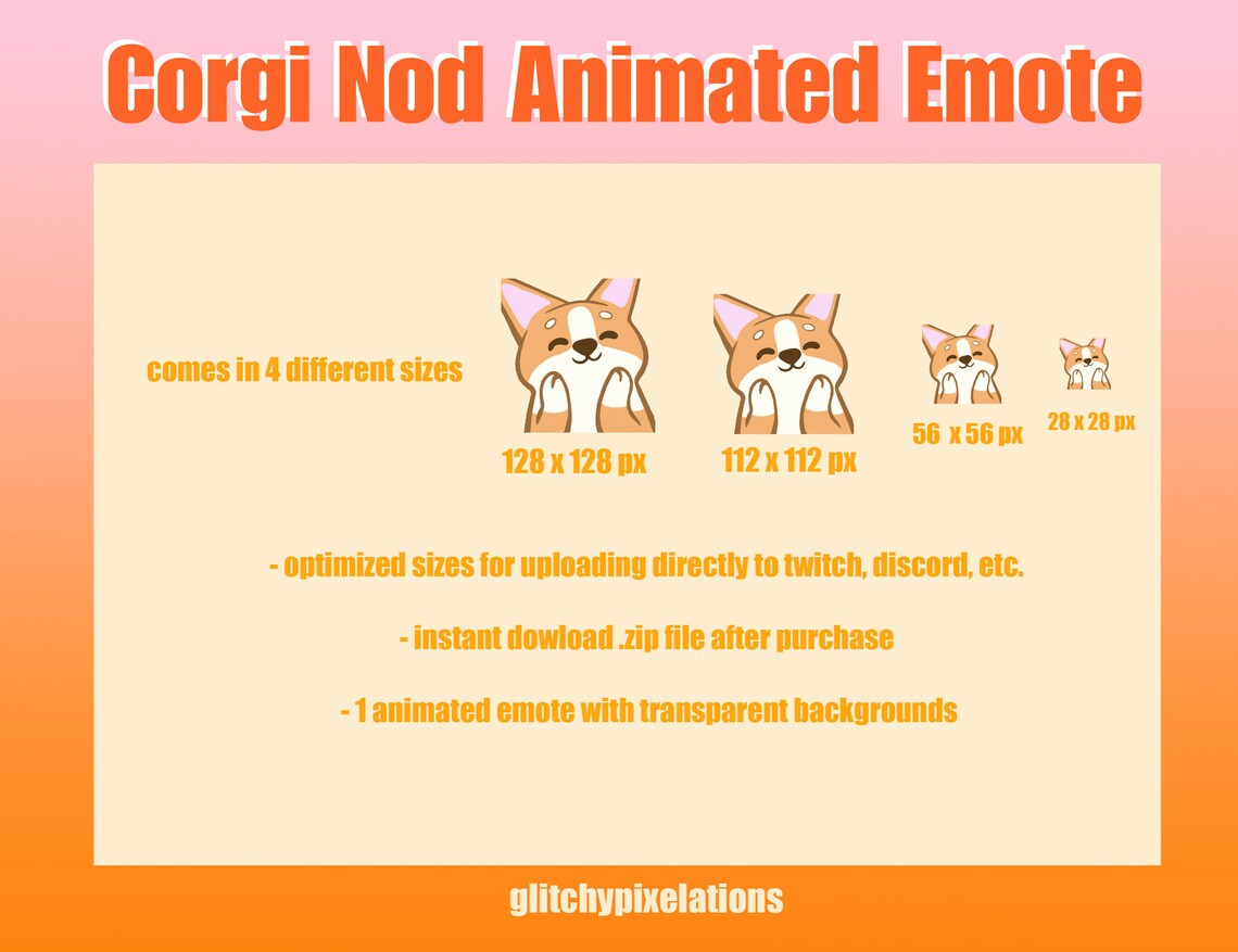 Clapping Corgi Animated Emote, Twitch Emotes Pack, Discord Emotes Pack ...