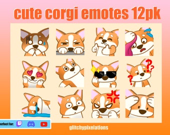 Smug Nod Corgi Animated Emote, Twitch Emotes Pack, Discord Emotes Pack ...