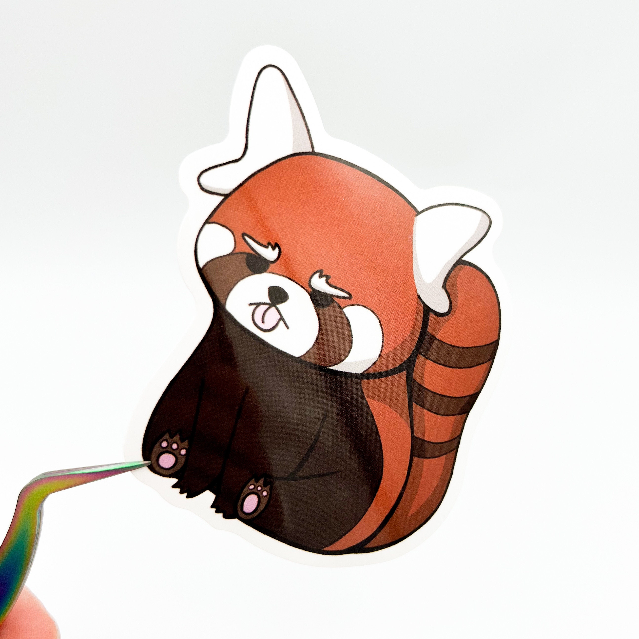 Red Panda Blep Vinyl Sticker Cute Kawaii Laptop Stickers Waterbottle