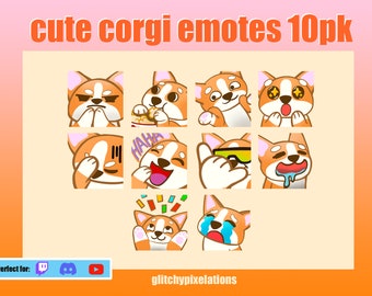 Smug Nod Corgi Animated Emote, Twitch Emotes Pack, Discord Emotes Pack ...