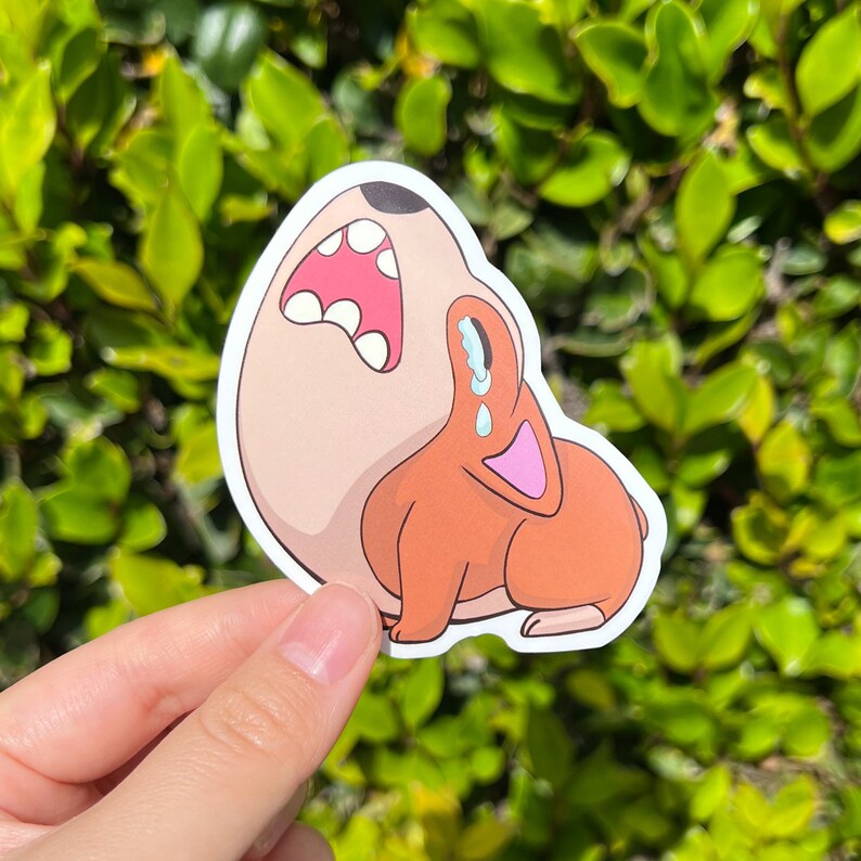 Crying Corgi Vinyl Sticker, Cute Kawaii Dog Laptop Stickers Waterbottle ...
