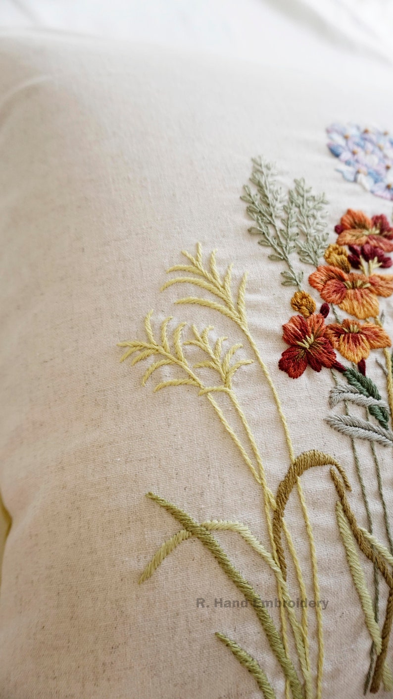 Hand Embroidered Cushion Cover the Muses - Etsy