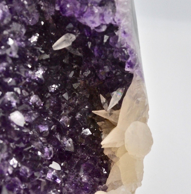 2 Lb. 2 Oz. Amethyst Cluster With Dogtooth Calcite Large - Etsy