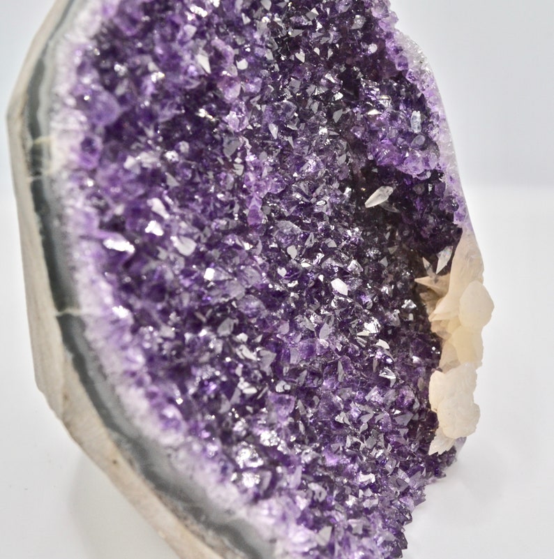 2 Lb. 2 Oz. Amethyst Cluster With Dogtooth Calcite Large - Etsy