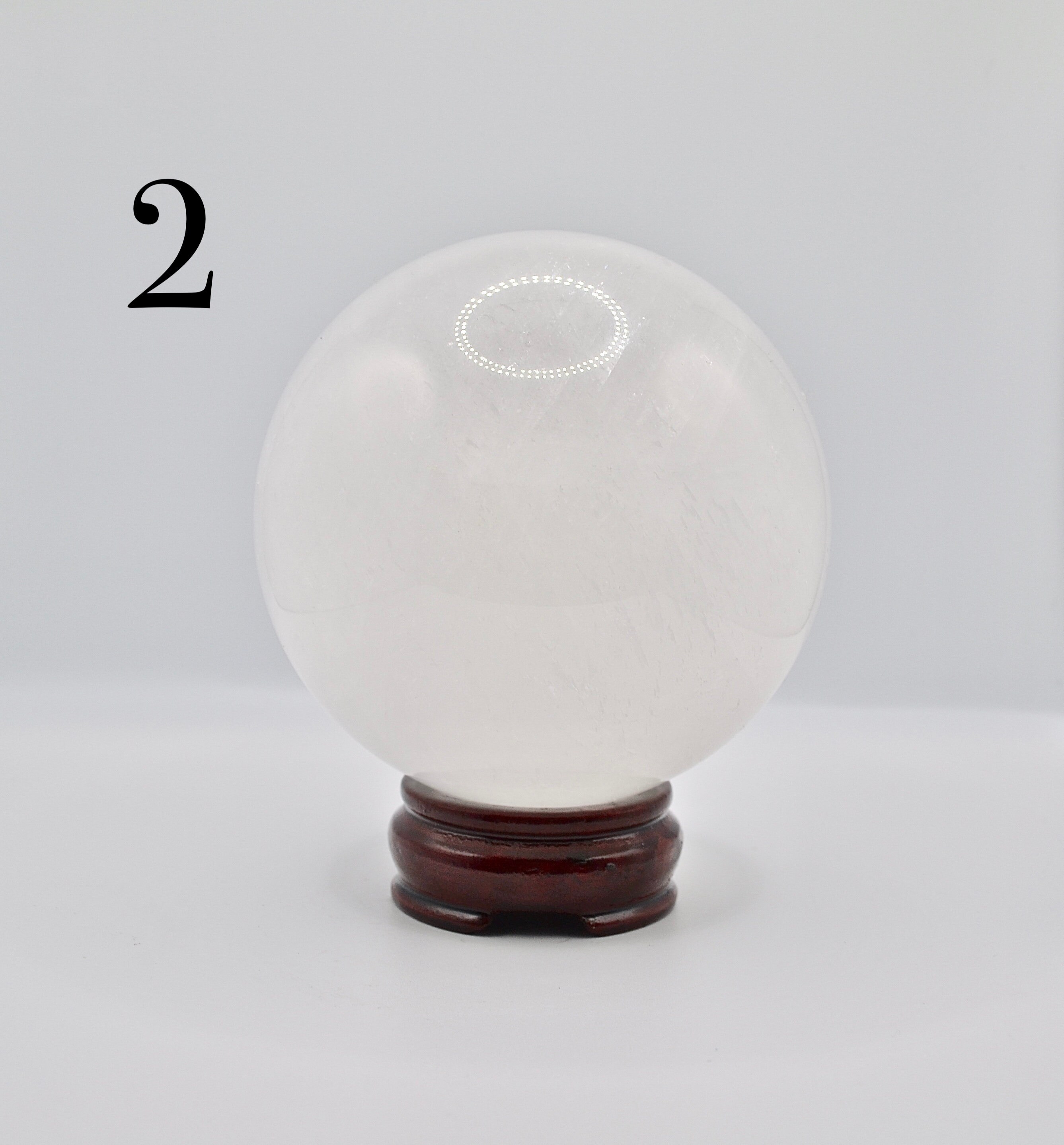 3lb Milky Quartz Sphere with wooden stand 100mm Milky - Etsy.de