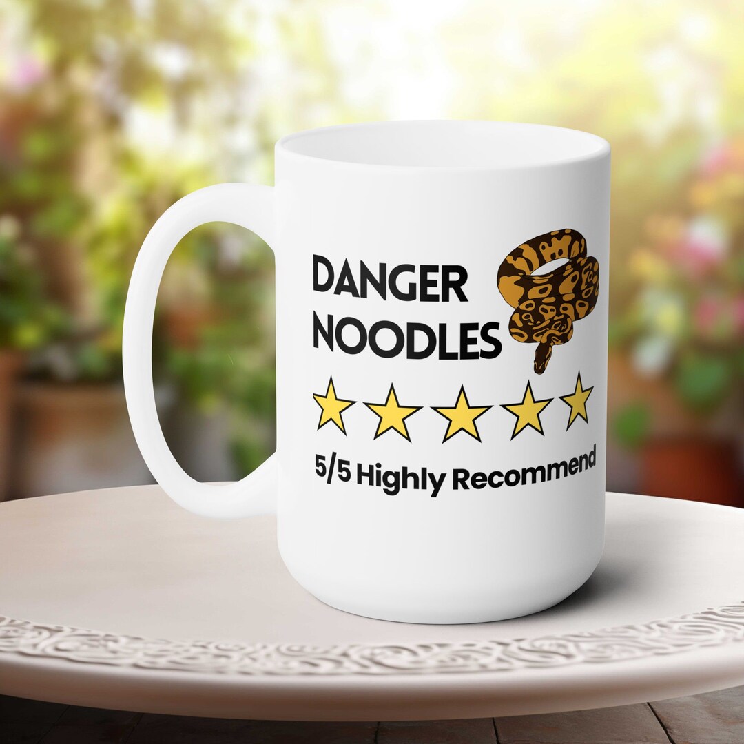 Snake Mug, Snake Lover Gift, Danger Noodle Mug, Ball Python Coffee Cup ...