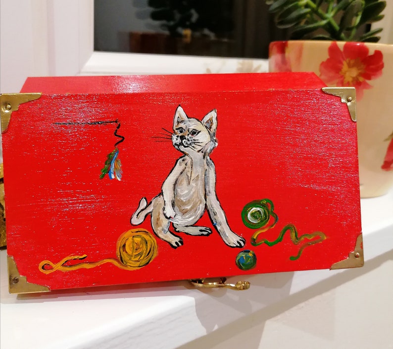 Eastern European Painted Wooden Box Keepsake Box Storage | Etsy